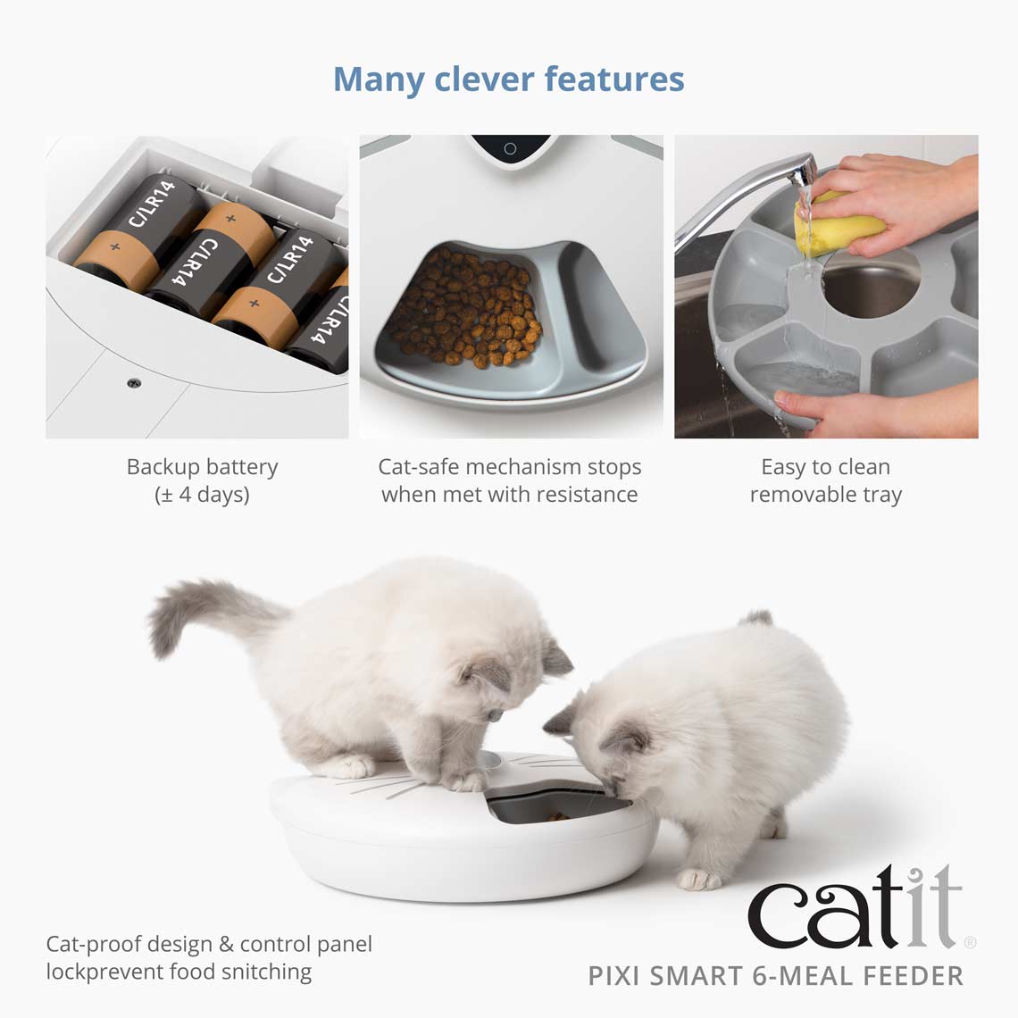 PIXI Smart 6-meal Feeder | Pet / Cat Meal Feeder | Catit india