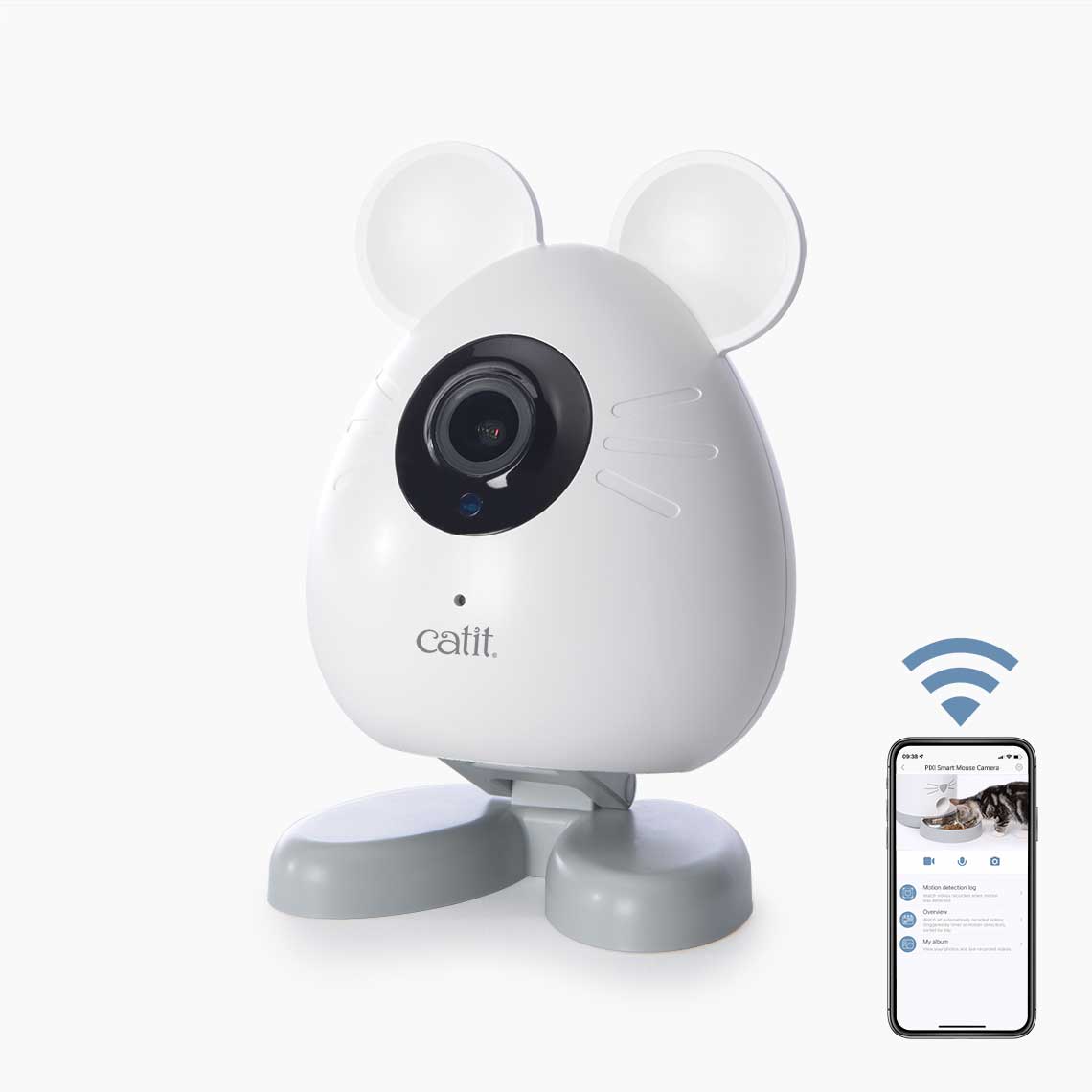 Catit PIXI Smart Mouse-Shaped Cat Camera | Mouse Camera